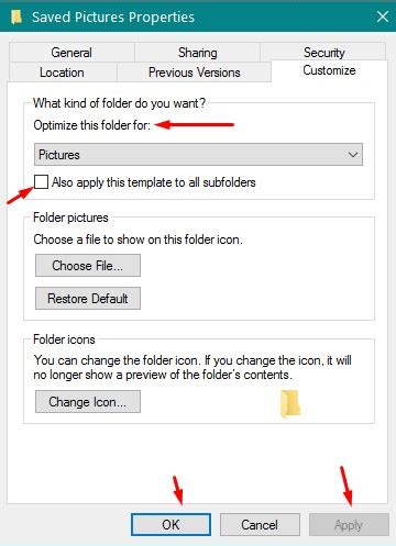 I Want All Folders To Read Name Size Date Dimensions Type Can I