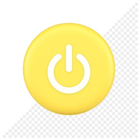 Premium Psd Shutdown Turn On Off Button Energy Switch Power Start
