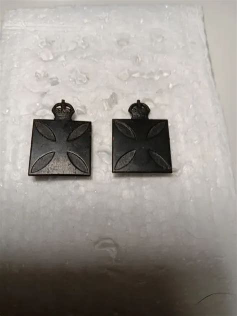 Original Australian Ww2 1939 1945 Army Chaplains Collar Badges 1 Set
