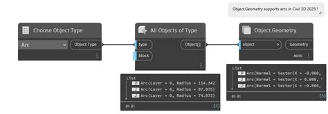Cant Convert Arcs From Object To Geometry Civil 3d Dynamo