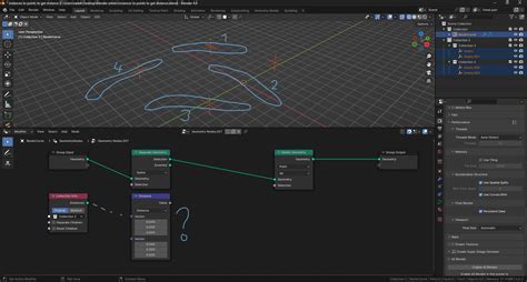 geonodes how to get distance between points made of instances