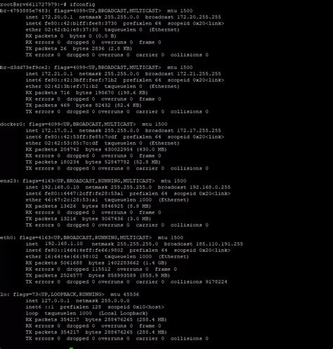 دستور Ifconfig در لینوکس