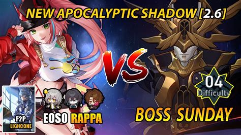 E0s0 Rappa Apocalyptic Shadow 2 6 Super Break Vs Boss Sunday With F2p
