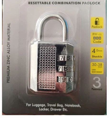 Travel Lock Combination Lock 3 Digit Steel At ₹ 150 Combination And Cable Locks In Jaipur Id