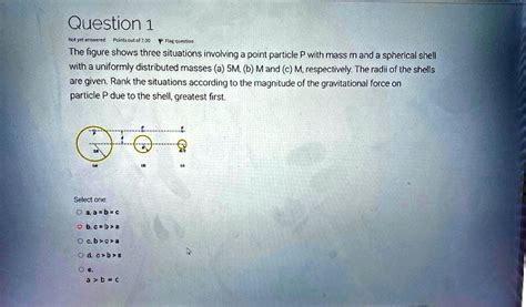 SOLVED Question Fuinbculelio The Figure Shows Thrce Siluaticns Involving Point Particle Wilh