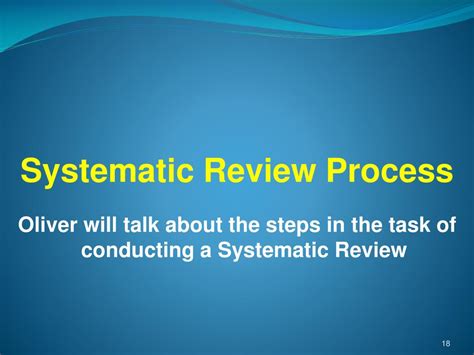 Ppt Orientation And Overview Of Systematic Review Powerpoint Presentation Id 3650890