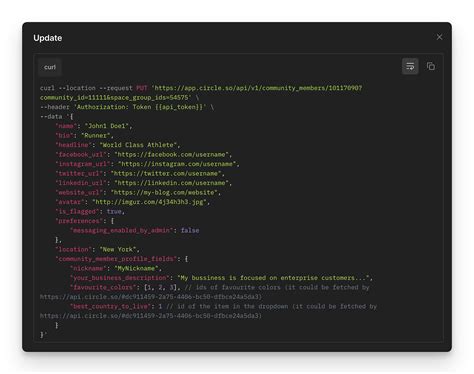 Update Members Profile Fields With Circle Api Or Zapier Endpoints