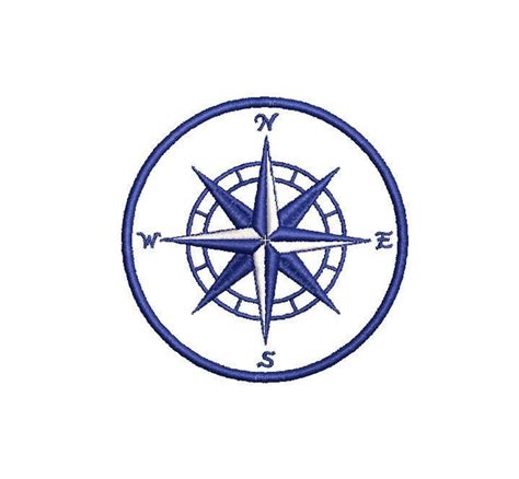Compass Embroidery Design Download Etsy