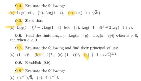 Solved Evaluate The Following A Log Ei B Chegg