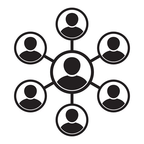 People Network Icon Social Network Connection And Global Business