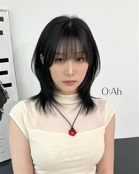 이미지에 맞는 무드로 디자인한 중단발 레이어드 허쉬펌 🩶 ️펌 이벤트 진행중 프로필 링크에서 확인 중단발레이어드펌 중단발레이어드컷 중단발레이어드 중단발허쉬컷