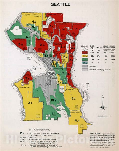 Historic Maps Of Seattle Seattle Washington 1925 Kroll Antique Maps