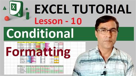 Conditional formatting in Excel | MS Excel tutorial lesson - 10 | Home Tab style group - YouTube