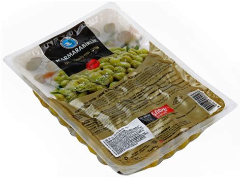 Оливки коктейльные 500 гр, калибровка 2XL (181-200 шт/кг) в вакуумной ...