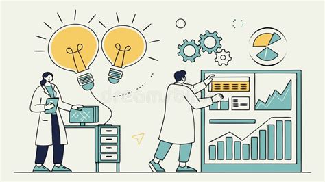 Scientists With Lightbulb Ideas Innovation And Problem Solving Vector Design Generative Ai