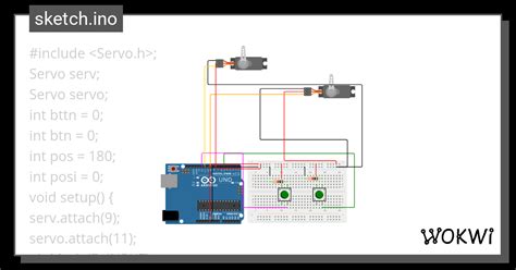 Serv W Btn 2 Wokwi Esp32 Stm32 Arduino Simulator