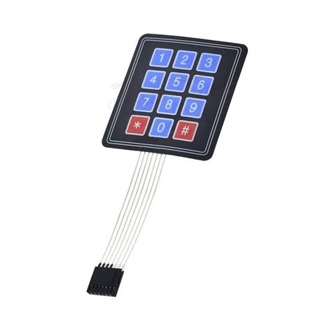 3x4 4x4 key button membrane switch 12 16 keys asia sell in 2024 diy