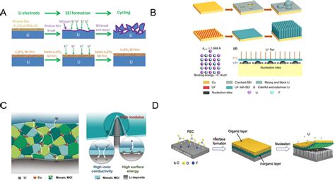 Schematic Illustrations Of In Situ Formed Protective Layers A The