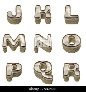 D Render Set Of Waffle Alphabet Font Including Letters Numbers And Punctuation Marks