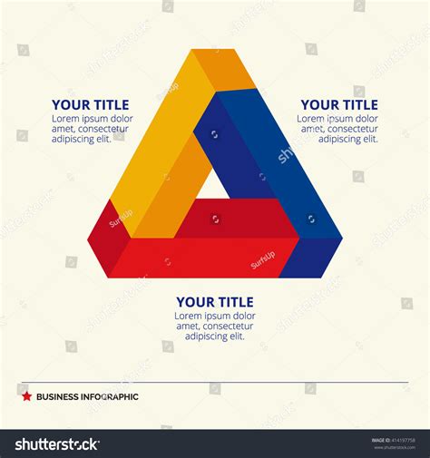 Triangle Diagram Template Stock Vector Royalty Free 414197758 Shutterstock