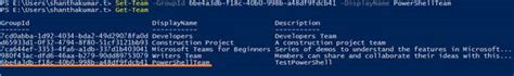 Control Microsoft Teams Using Powershell