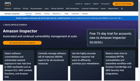 amazon inspector aws security monitoring 4sysops