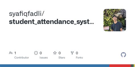 GitHub Syafiqfadli Student Attendance System Face Recognition