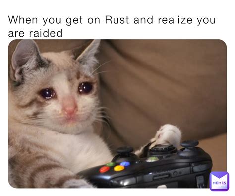 When You Get On Rust And Realize You Are Raided CWPQB Memes