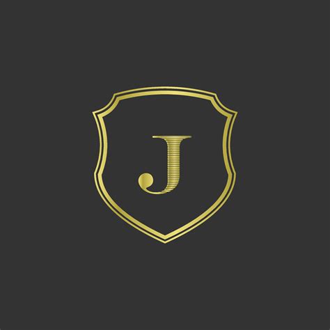 Initials J Elegant Gold Logo 12909177 Vector Art At Vecteezy