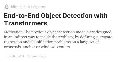 End To End Object Detection With Transformers