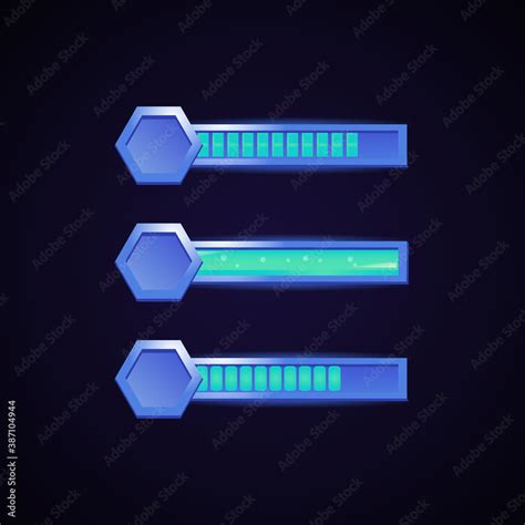 Game Ui Elements Fantasy Game Bar Health Bar And Etc Suitable For D Gui Action Rpg And Etc