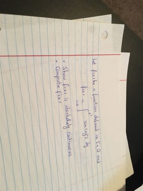 solved let f x be a function defined on [0 1] and f x