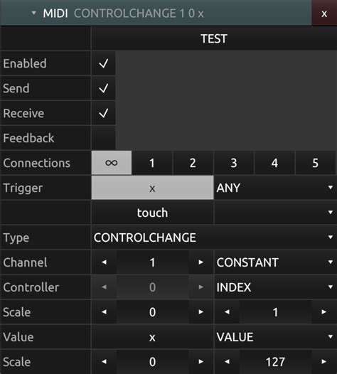 Editor Messages MIDI TouchOSC Hexler Net
