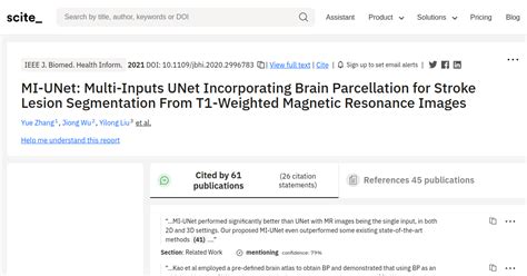 Mi Unet Multi Inputs Unet Incorporating Brain Parcellation For Stroke Lesion Segmentation From