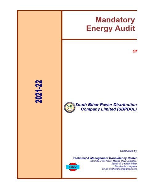 Microsoft Word Sbpdcl Mea Report Pdf