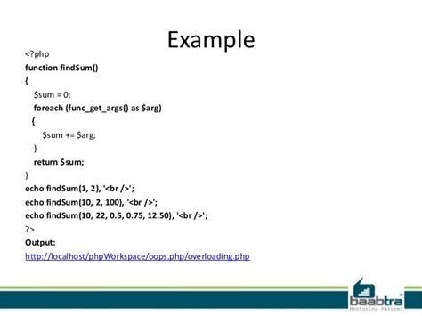 Oops Characteristics With Examples In Php