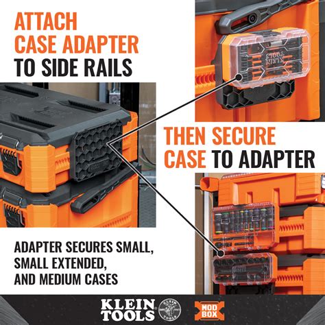 Modbox™ Case Adapter Rail Attachment 54875mb Klein Tools