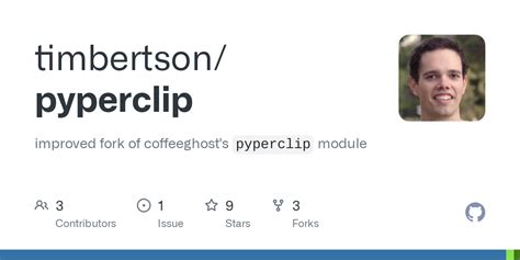 Github Timbertson Pyperclip Improved Fork Of Coffeeghost S Pyperclip Module