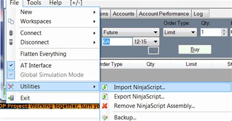 how to import ninjascript indicators or strategies