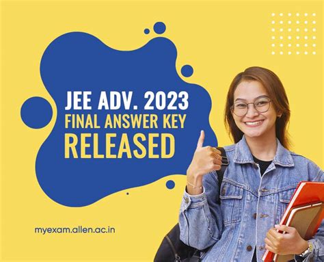 JEE Advanced Final Answer Key Released Check Here Now My Exam EduBlog Of ALLEN Career