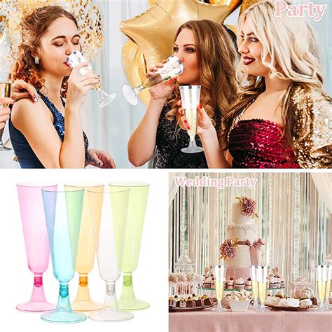 Badu Bg 20 бр Еднократни чаши за червено вино 150 мл пластмасови чаши за шампанско Коктейлни