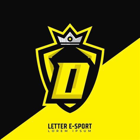 편지 D 로고 게이머 디자인 E스포츠 팀을 위한 이니셜 E스포츠 로고 디자인 컨셉 엠블럼 디자인 프리미엄 벡터