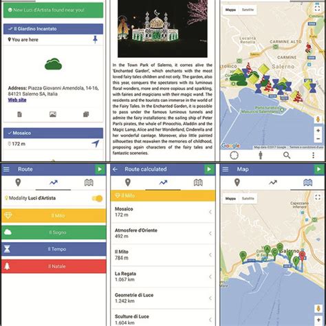 Screenshots With Some Features Of Contextual Application Download Scientific Diagram