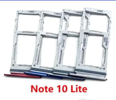 Sm Note 10 Lite N700f Sim Tray Black Mart Accessories Software