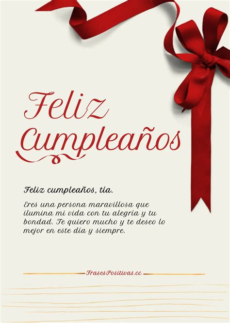 Feliz CumpleaÑos TÍa 100 Frases Bonitas Y Originales