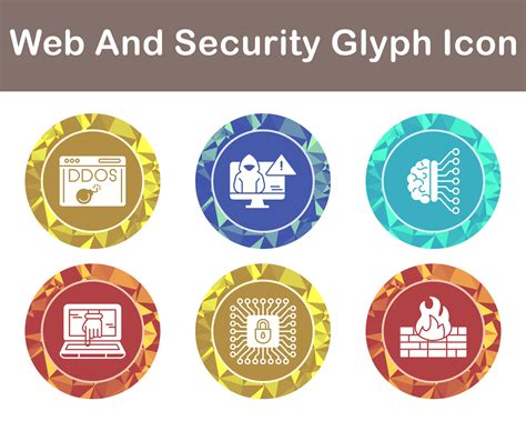 Web And Security Vector Icon Set 21124689 Vector Art At Vecteezy