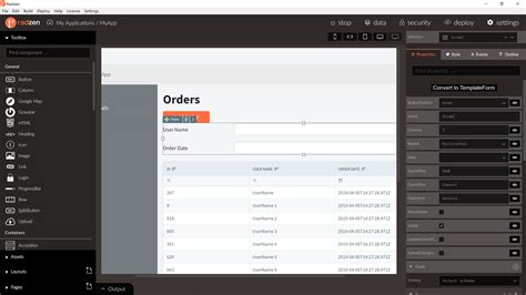 Radzen Support Inline Grid Edit Update Angular Radzen
