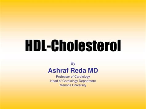 Ppt Hdl Cholesterol Powerpoint Presentation Free Download Id 72731