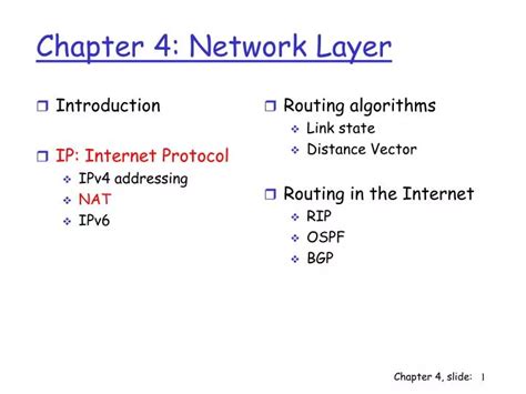 ppt chapter 4 network layer powerpoint presentation free download