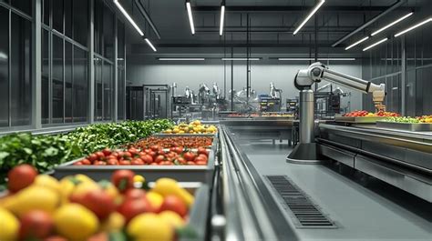 Stateoftheart Modern Food Processing Facility Premium Ai Generated Image